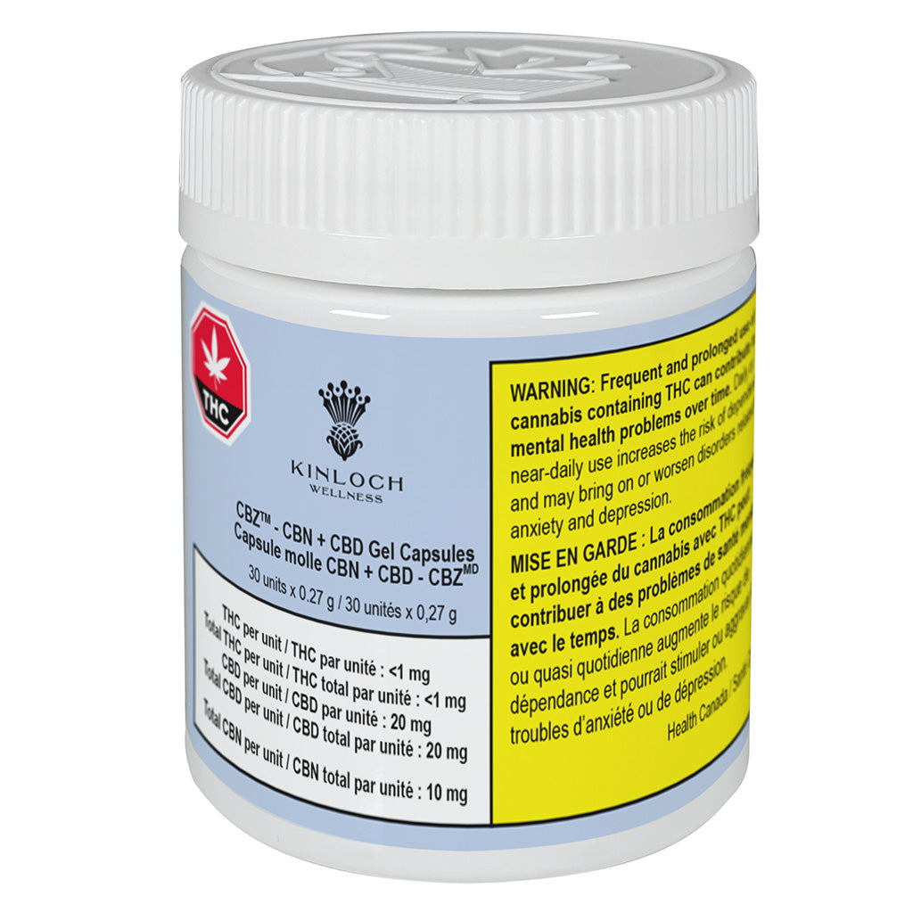 CBZ™ - CBN + CBD Soft Gel 30-pack (10mg CBN/20mg CBD) – CannabisRx