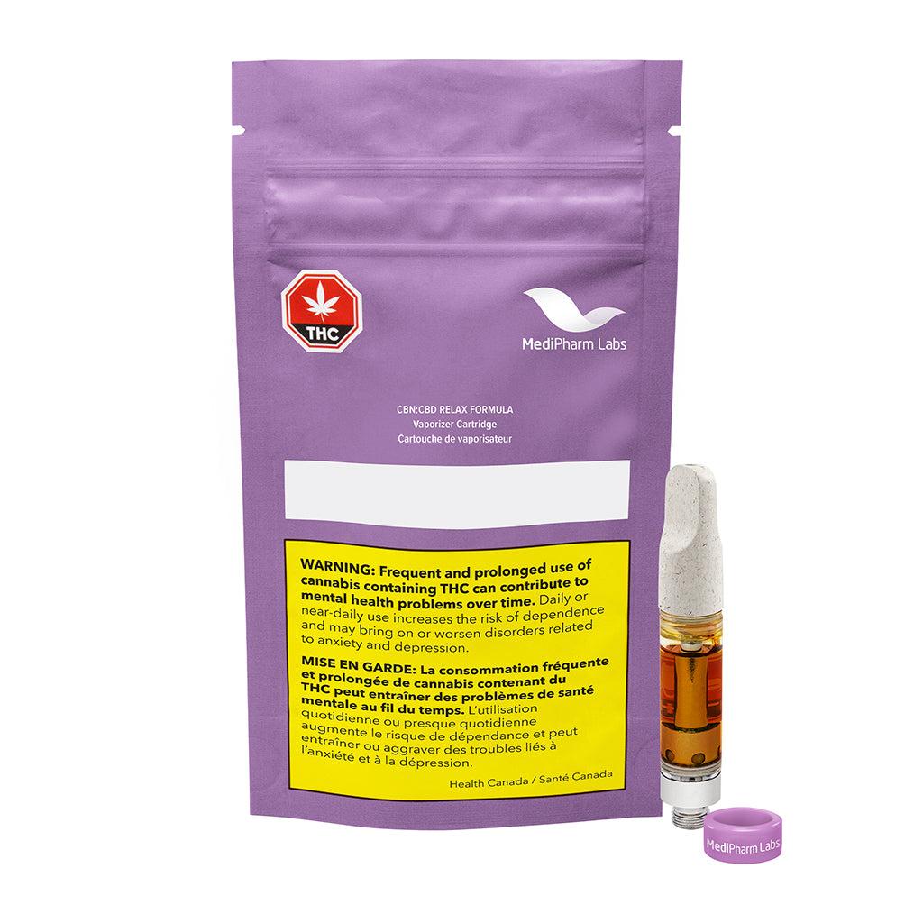 CBN:CBD Relax Formula 510 Vape Cartridge (1g) – CannabisRx